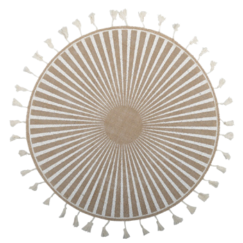 Aulica Set De 6 Dessous D Assiette Design Azteque Blanc